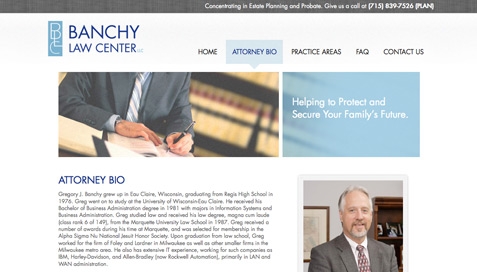 Custom Website Development Projects | Banchy Law Center